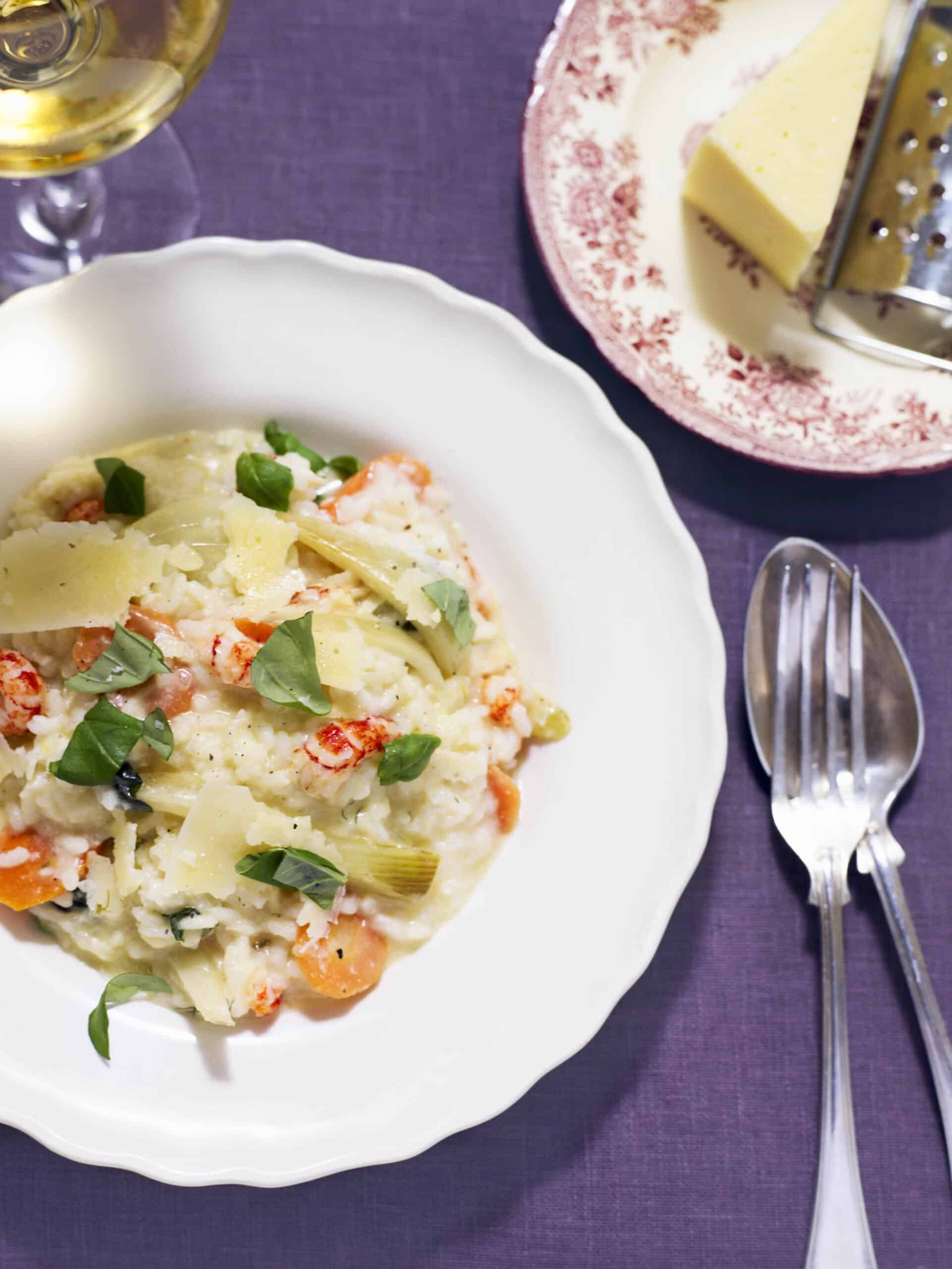 Risotto med kräftstjärtar Västerbottensost®